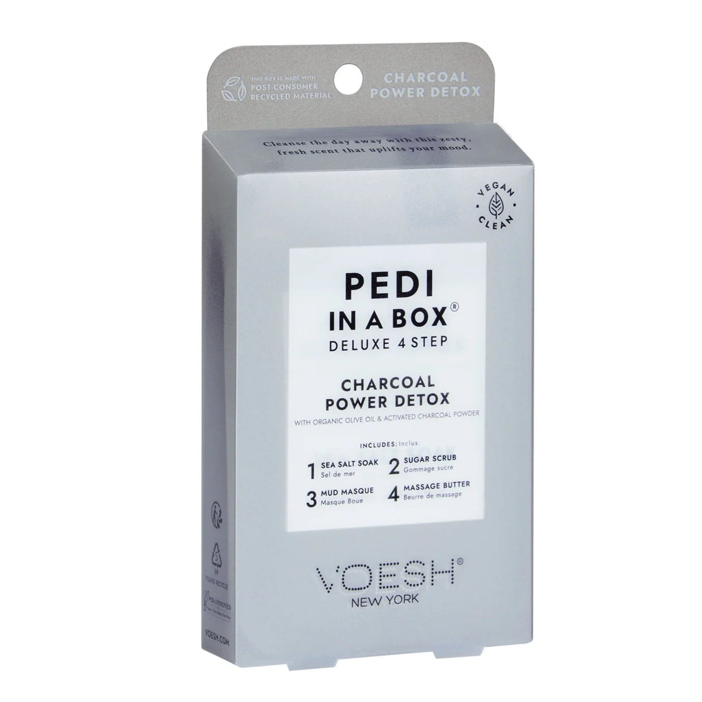 Voesh Pedi In A Box Charcoal Power Detox – Zest Beauty