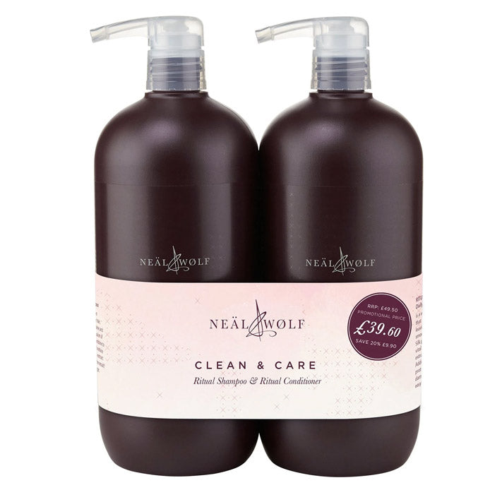 Neal & Wolf Clean & Care Ritual Shampoo & Conditioner Duo – Zest Beauty