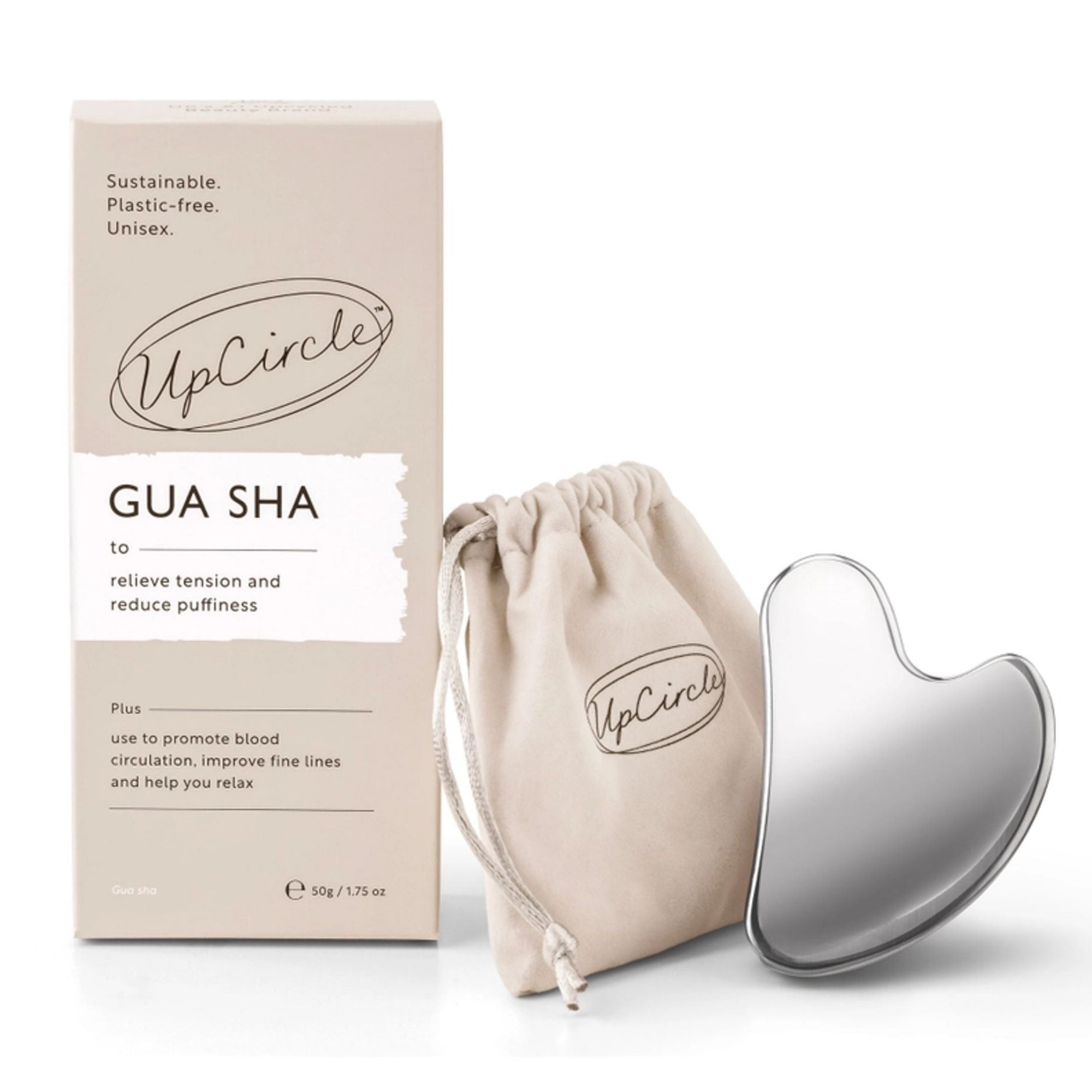 UpCircle Gua Sha Metal Facial Massage Tool – Zest Beauty